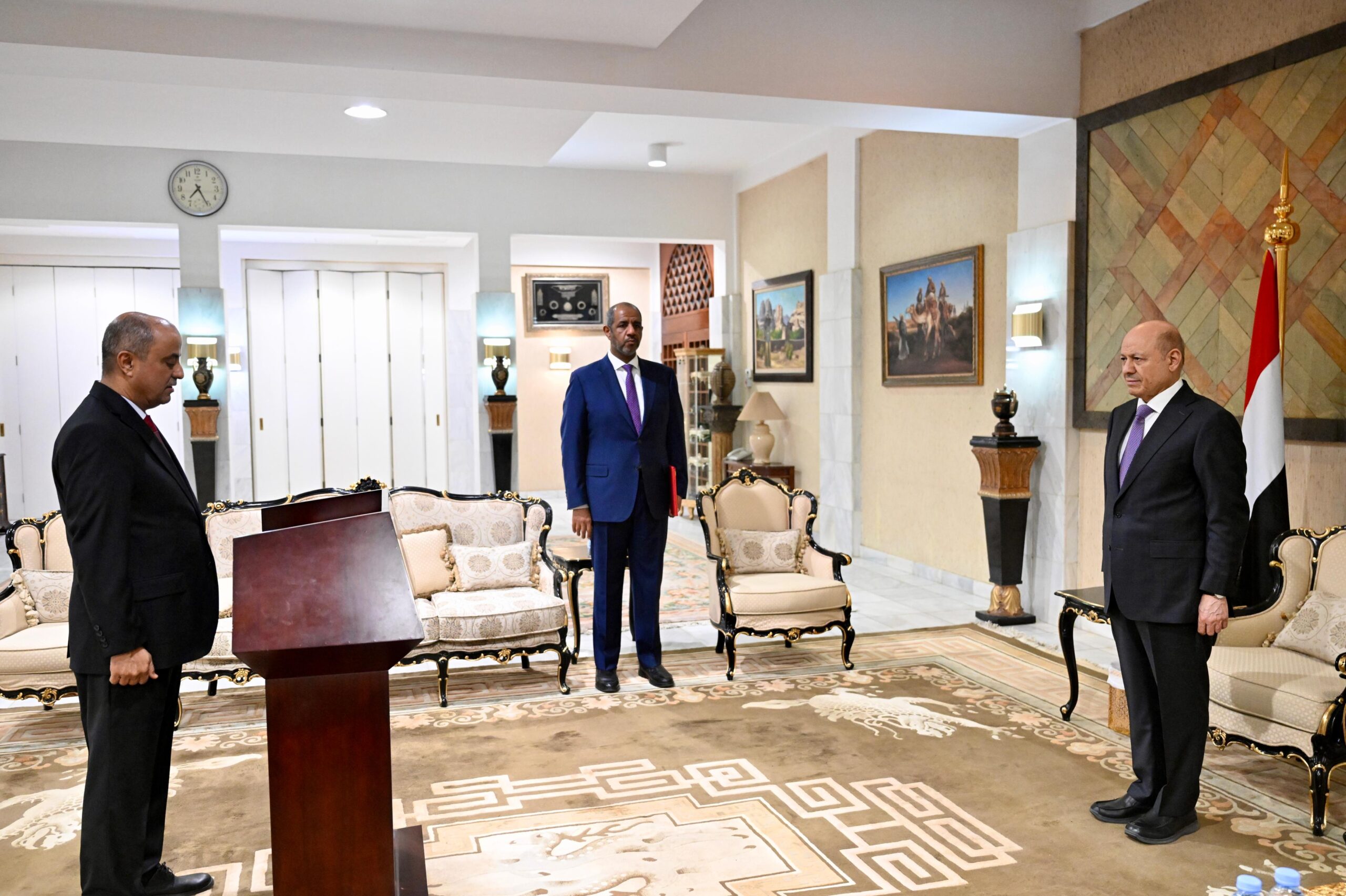 Salem bin Braik swears-in as PM before Chairman of the Presidential ...